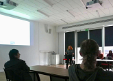 Livia presents at the National Graphene Institute - Nanomedicine Lab